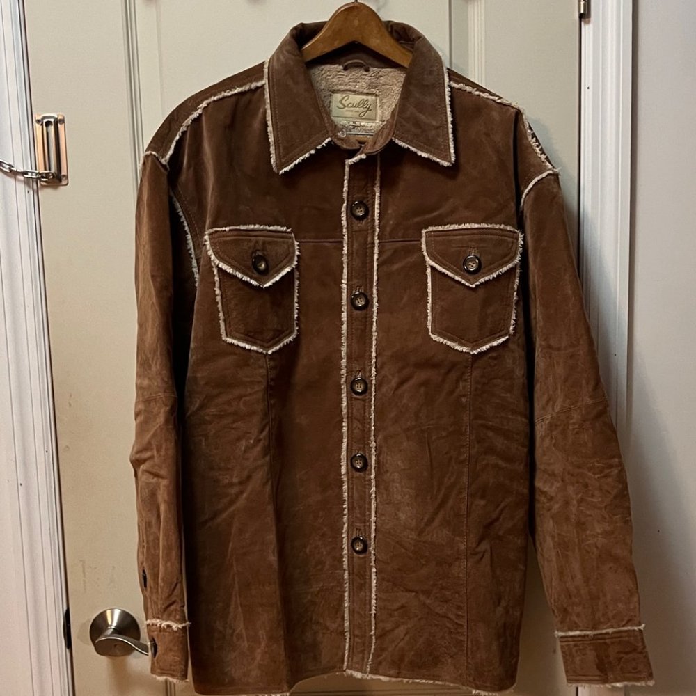 Scully Men's Xl Full Button Jacket. Shell: Genuine Le… - Gem